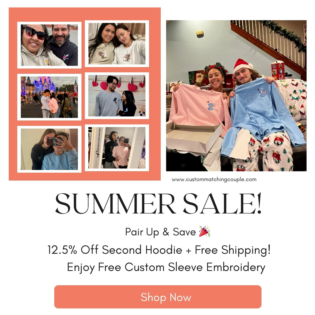 Custom Matching Hoodies For Couples - Cute Couple Hoodies