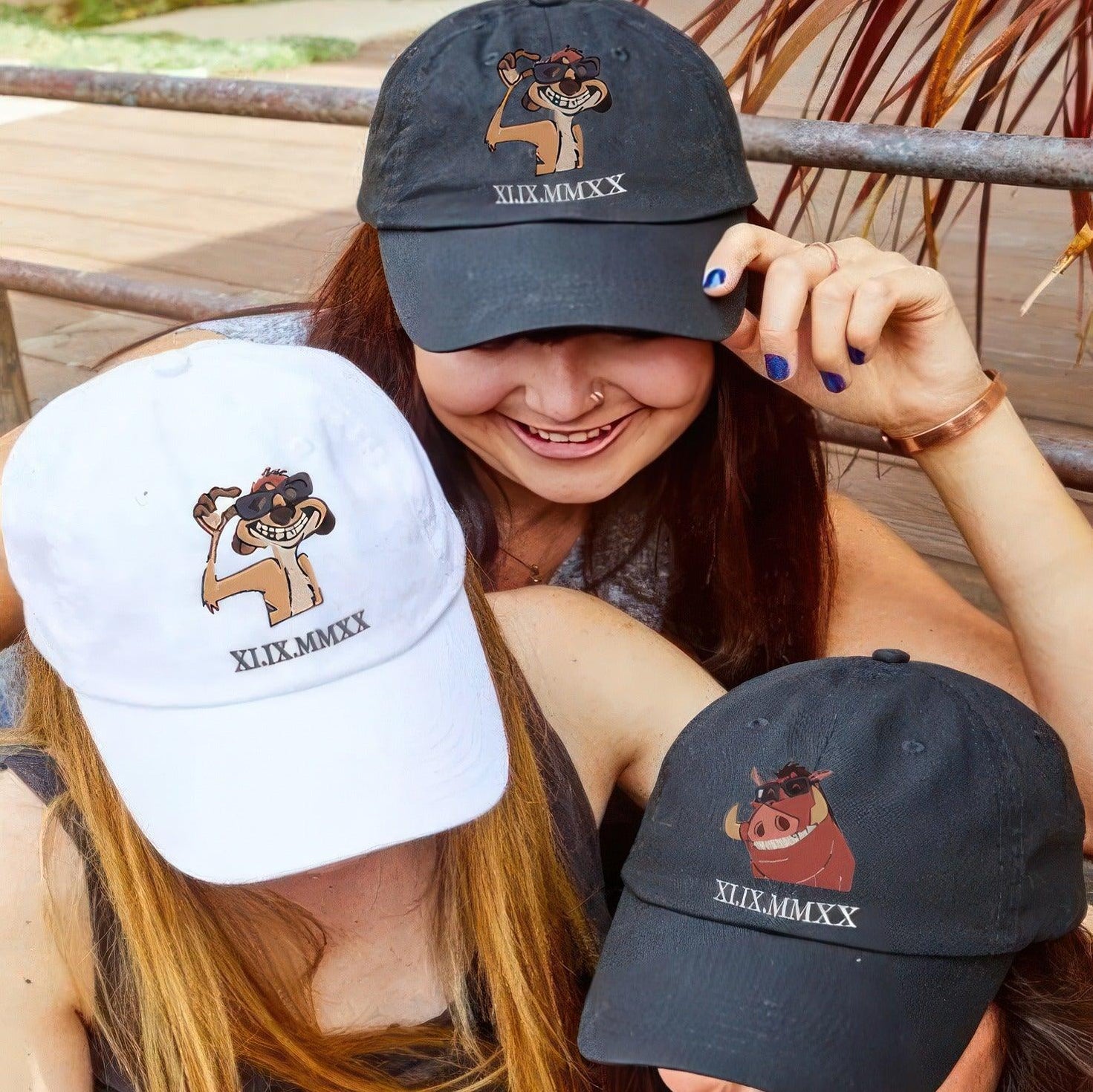 Custom Embroidered Hats For Couples, Matching Hat For Couples With Nam ...